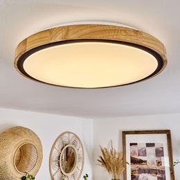 hofstein Corinto Deckenleuchte LED Naturfarben, Schwarz, 1-flammig