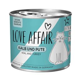 Hardys Love Affair Kalb und Pute Katzen-Nassfutter getreidefrei 6x200g