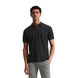 Marc O'Polo Poloshirt MARC O'POLO "aus reiner Bio-Baumwolle", Herren, Gr. M, schwarz, Obermaterial: 100% Baumwolle, unifarben, regular fit, Rippbündchen, Shirts