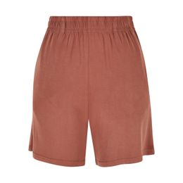 Stoffhose Urban Classics "Urban Classics Damen Ladies Modal Shorts", Damen, Gr. 4XL, US-Gr&ouml;&szlig;en, terracotta, 77% Modal, 23% Polyester, unifarben, loose fit, Hosen Stoffhose