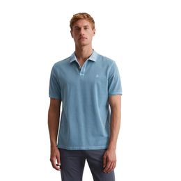 Marc O'Polo Poloshirt MARC O'POLO "aus Bio-Baumwolle", Herren, Gr. L, blau (murphy marine), Obermaterial: 100% Baumwolle, unifarben, regular fit, Strickbündchen, Shirts