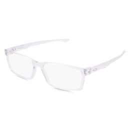 Oakley 0OX8060 OVERHEAD Brille Herren | Fassung: Vollrand, Quadratisch, Weiß Transparent