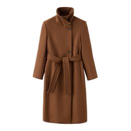 Mango Between-Seasons Coat 'Sirenita' female Brown size 4XL