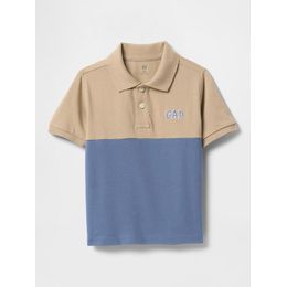 GAP Poloshirt in Beige/ Blau - 63% | Größe 110 | Baby-shirts