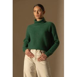Perfect Cashmere Kaschmir-Rollkragenpullover "Senge" in Gr&uuml;n - 56% | Gr&ouml;&szlig;e M | Damen-pullover-cardigans