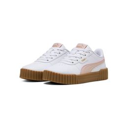 Puma Sneakers "Carina 3.0" in Weiß/ Rosa - 34% | Größe 35 | Kindersneakers