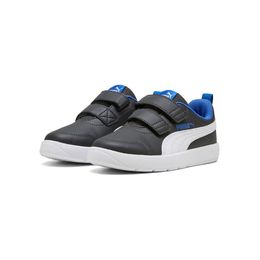 Puma Sneakers "Courtflex V3" in Schwarz/ Blau/ Weiß - 36% | Größe 35 | Kindersneakers