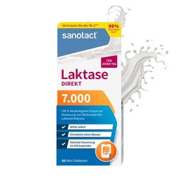 sanotact Laktase 7000 Direkt Mini Tabletten 90 St