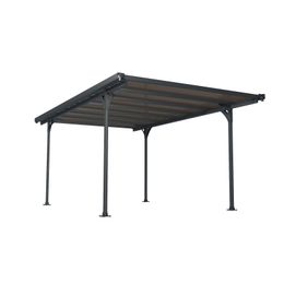 Palram Carport Verona 5000 inkl. Regenrinnen und Befestigungskit