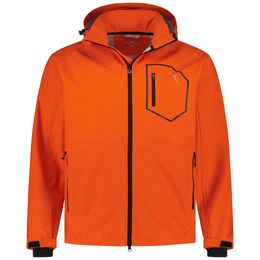 Gro&szlig;e Gr&ouml;&szlig;en Blue Wave Softshelljacke, wind- und wasserabweisend Farbe orange Gr&ouml;&szlig;e: 5XL