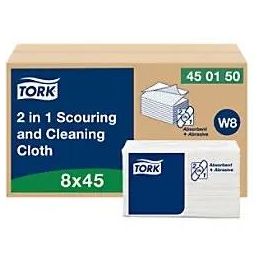 Tork W8 Reinigungstuch Wei&szlig; 30 x 38,5 cm 450150 360 St&uuml;ck