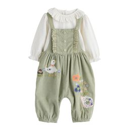 next Overalls girl Green size 6-9 mths