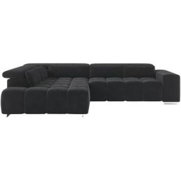 Ecksofa COTTA, B:310cm H:70cm T:225cmcharcoal, 100% Polyester, Wohnzimmer, Sofas, "Orion L-Form"
