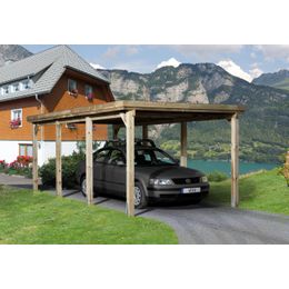 Einzelcarport Weka, braun, Carports, "Optima 2"