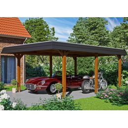 Skan Holz Einzelcarport SKANHOLZ, braun, Carports, "Wendland"