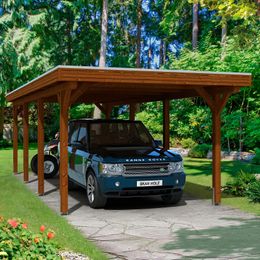 Skan Holz Einzelcarport SKANHOLZ, braun, Carports, "Spessart"