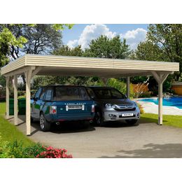 Skan Holz Doppelcarport SKANHOLZ, beige, Carports, "Spessart"