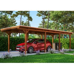 Skan Holz Einzelcarport SKANHOLZ, braun, Carports, "Emsland"