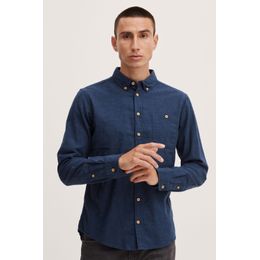 Blend Herren Langarmhemd "BHShirt"marineblaus, Gr. XXL, unifarben, Web, 100% Baumwolle, Hemden, Stilvolles Hemd mit langen &Auml;rmeln