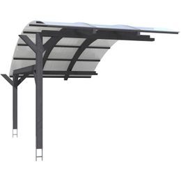 Skan Holz Einzelcarport SKANHOLZ, grau, Carports, "Schwaben Erweiterung", Erweiterung, 299 x 630 cm