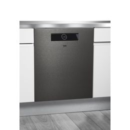Beko Unterbaugeschirrspüler "BDDN38440DD", B:59,8cm H:81,8cm T:57cm, silber, Geschirrspüler, hocheinbaufähig