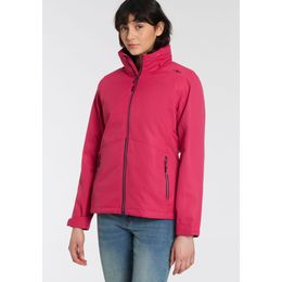 CMP Damen 3-in-1-Funktionsjacke "WOMAN JACKET ZIP HOOD DETACHBLE INN", rot, Gr. 38, unifarben, Stoff, Obermaterial: 100% Polyester. Futter: 100%