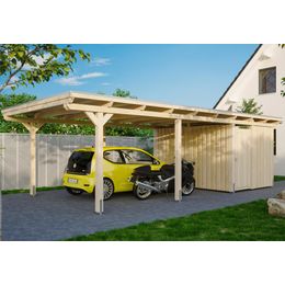 Skan Holz Einzelcarport SKANHOLZ, beige, Carports, "Emsland"