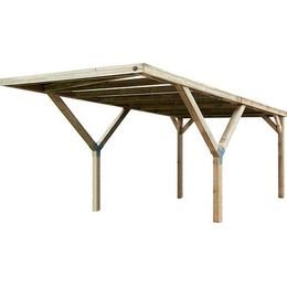 Einzelcarport Weka, braun, Carports