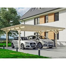 Skan Holz Doppelcarport SKANHOLZ, beige, Carports, "Odenwald"