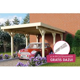 Einzelcarport Karibu, braun, Carports, "Classic 1"