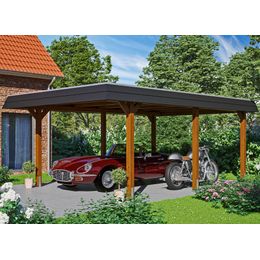 Skan Holz Einzelcarport SKANHOLZ, braun, Carports, "Wendland"