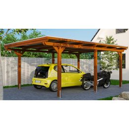 Skan Holz Einzelcarport SKANHOLZ, braun, Carports, "Emsland"