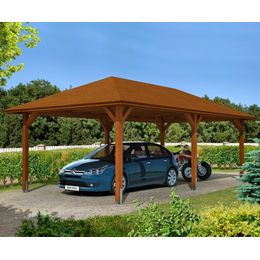 Skan Holz Einzelcarport SKANHOLZ, braun, Carports, "Taunus"