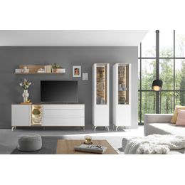 M&auml;usbacher Wandboard M&Auml;USBACHER, B:150cm H:25cm T:17cm, braun, Holzwerkstoff, Regale, "Faro", Faro Wandboard, Breite 150 cm, modernes Wandregal