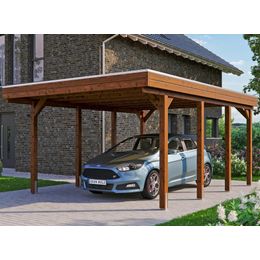 Skan Holz Einzelcarport SKANHOLZ, braun, Carports, "Friesland"