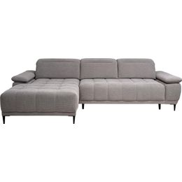 Ecksofa WERK2, B:277cm H:82cm T:177cmgrau, 100% Polyester, Wohnzimmer, Sofas, "Memo Focus-S"
