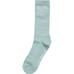 Karl Kani Damen Basicsocken "Karl Kani Unisex", Gr. 39sand, light, mint, wei&szlig;, Baumwolle, unifarben, Socken