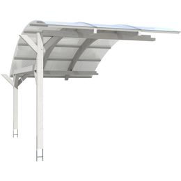 Skan Holz Einzelcarport SKANHOLZ, wei&szlig;, Carports, "Schwaben Erweiterung", Erweiterung, 299 x 630 cm