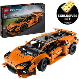 Lego Kinder Konstruktionsspielsteine "Lamborghini Huracán Tecnica Orange (42196), Lego Technic", bunt, Kunststoff, Spielbausteine, Exklusives Set;