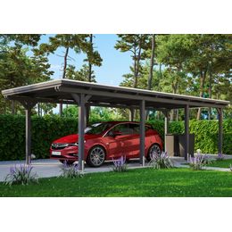 Skan Holz Einzelcarport SKANHOLZ, grau, Carports, "Emsland"