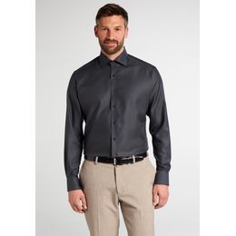 Eterna Herren Langarmhemd "MODERN FIT", grau, Gr. 38, Twill, 100% Baumwolle, Hemden, NON IRON (bügelfrei)