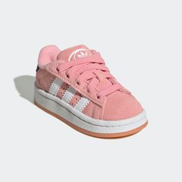 Kinder Sneaker "CAMPUS 00S COMFORT CLOSURE ELASTIC LACE", adidas originals, Gr. 26, weiß, Leder, Synthetik, Schuhe, für Kinder