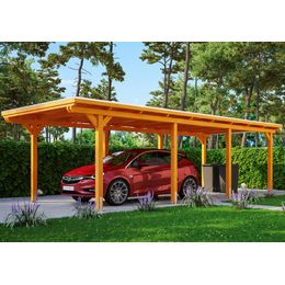 Skan Holz Einzelcarport SKANHOLZ, braun, Carports, "Emsland"