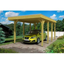 Skan Holz Einzelcarport SKANHOLZ, gr&uuml;n, Carports, "Friesland"