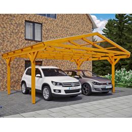 Skan Holz Doppelcarport SKANHOLZ, braun, Carports, "Westerwald"