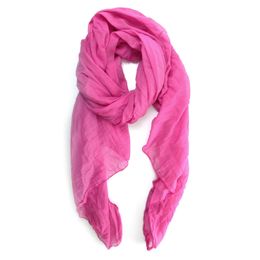 Damen Modeschal "Unitoo", pink, Basic, Collezione Alessandro, unifarben, Baumwolle, Modet&uuml;cher, Made in Italy