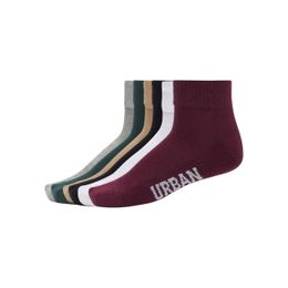 Urban Classics Damen Basicsocken "Urban Classics Unisex High Sneaker Socks 6-Pack", Gr. 35wintercolor, Baumwolle, Elasthan, Polyamid, Polyester,