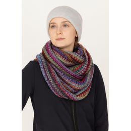 Damen Strickschal "Strickloop"multi, Basic, Collezione Alessandro, gestreift, Polyacryl, Modet&uuml;cher, Made in Italy, in tollen Farben