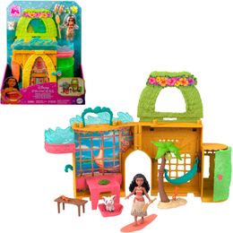 Mattel Kinder Spielwelt "Disney Prinzessin Kleine Puppen Vaiana Stapelschloss", bunt, Kunststoff, Spielfigurenwelten