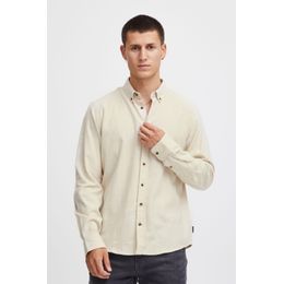 Blend Herren Langarmhemd "BHBurley"oyster gray, Gr. XXL, unifarben, Flanell, 100% Baumwolle, Hemden, Stilvolles Langarmhemd